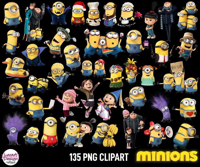 Minions, PNG, Minions Clipart, Instant Download, Printable, Images ...