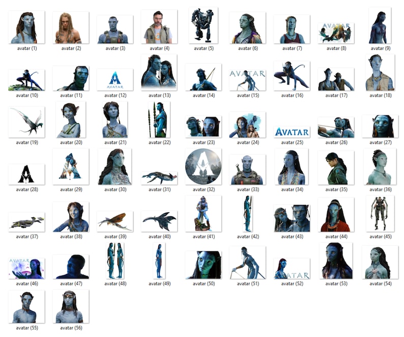 Avatar, Avatar 2, PNG, Avatar Clipart, Instant Download, Printable ...