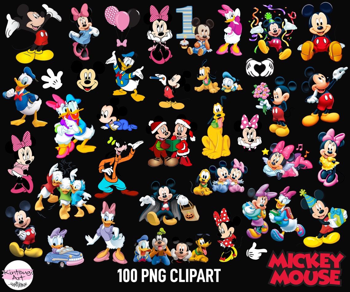 Mickey Mouse, PNG, Mickey Clipart, Instant Download, Printable, Images ...