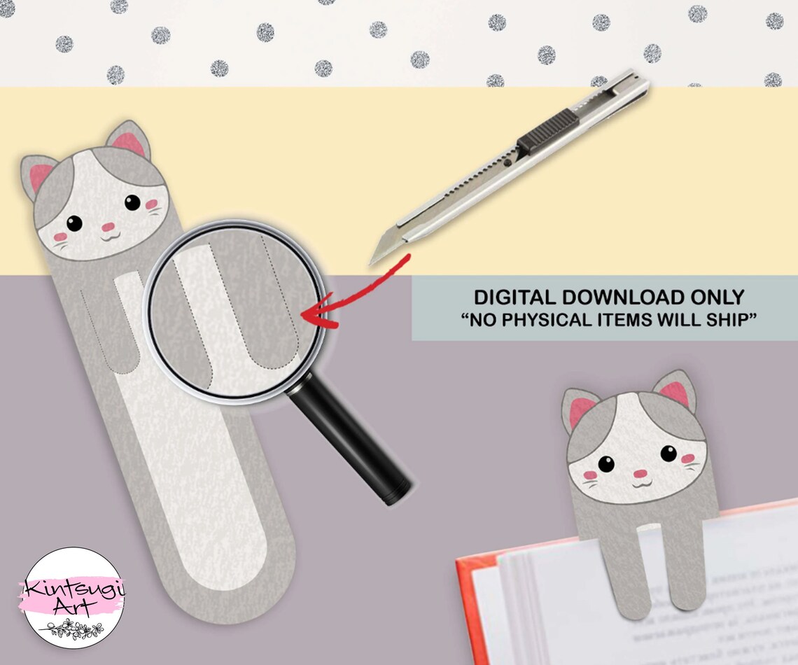 Printable Bookmarks Template, Printable Bookmarks, Bookmarks, Digital ...