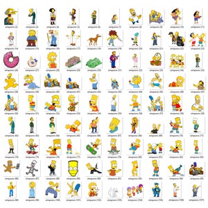 The Simpsons PNG Clipart Bundle, Transparent Backgrounds (instant ...