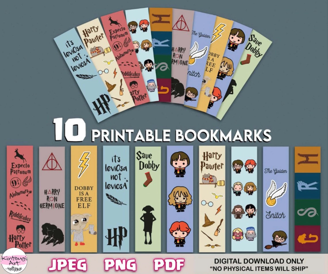 Magic, Printable Bookmarks Template, Printable Bookmarks Set, Bookmarks ...