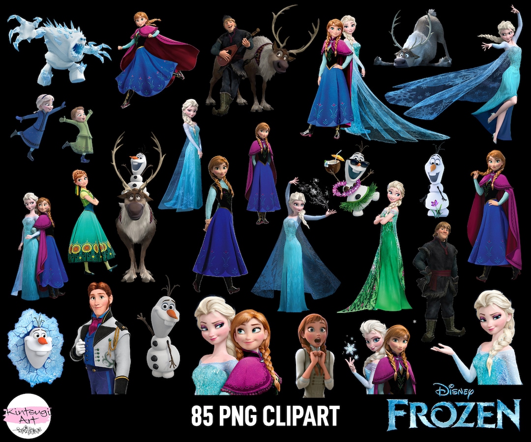 Frozen PNG Clipart Images, Transparent Backgrounds (instant Download ...