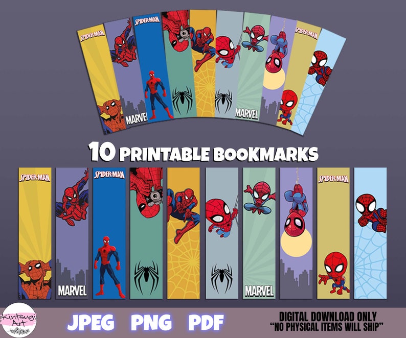 Printable Bookmarks Template, Printable Bookmarks Set, Bookmarks ...