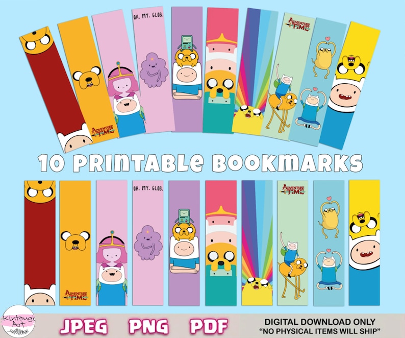Printable Bookmarks Template, Printable Bookmarks Set, Bookmarks ...