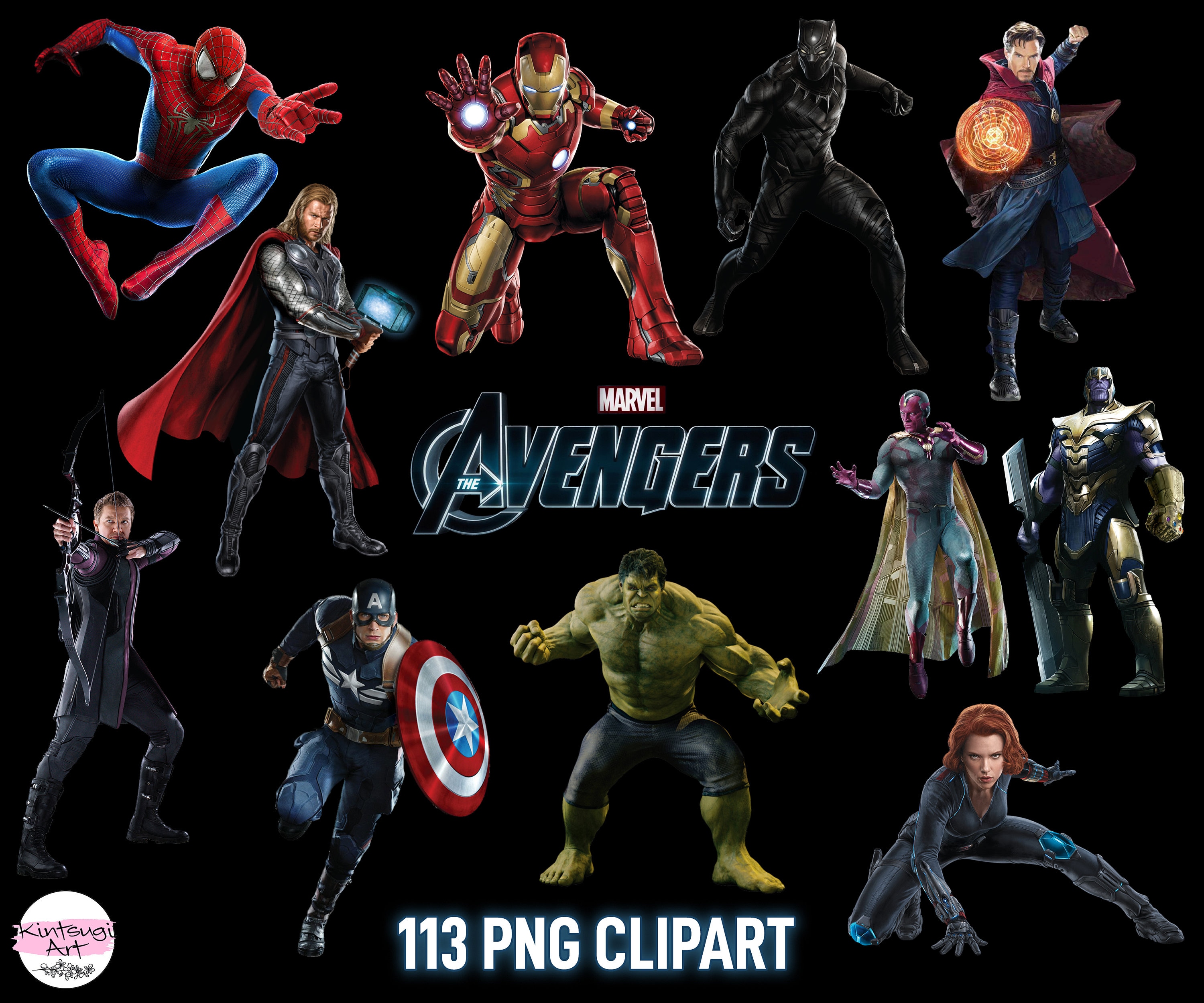 Avengers PNG Clipart, Avengers Printable Images, Superhero Png, Hulk ...