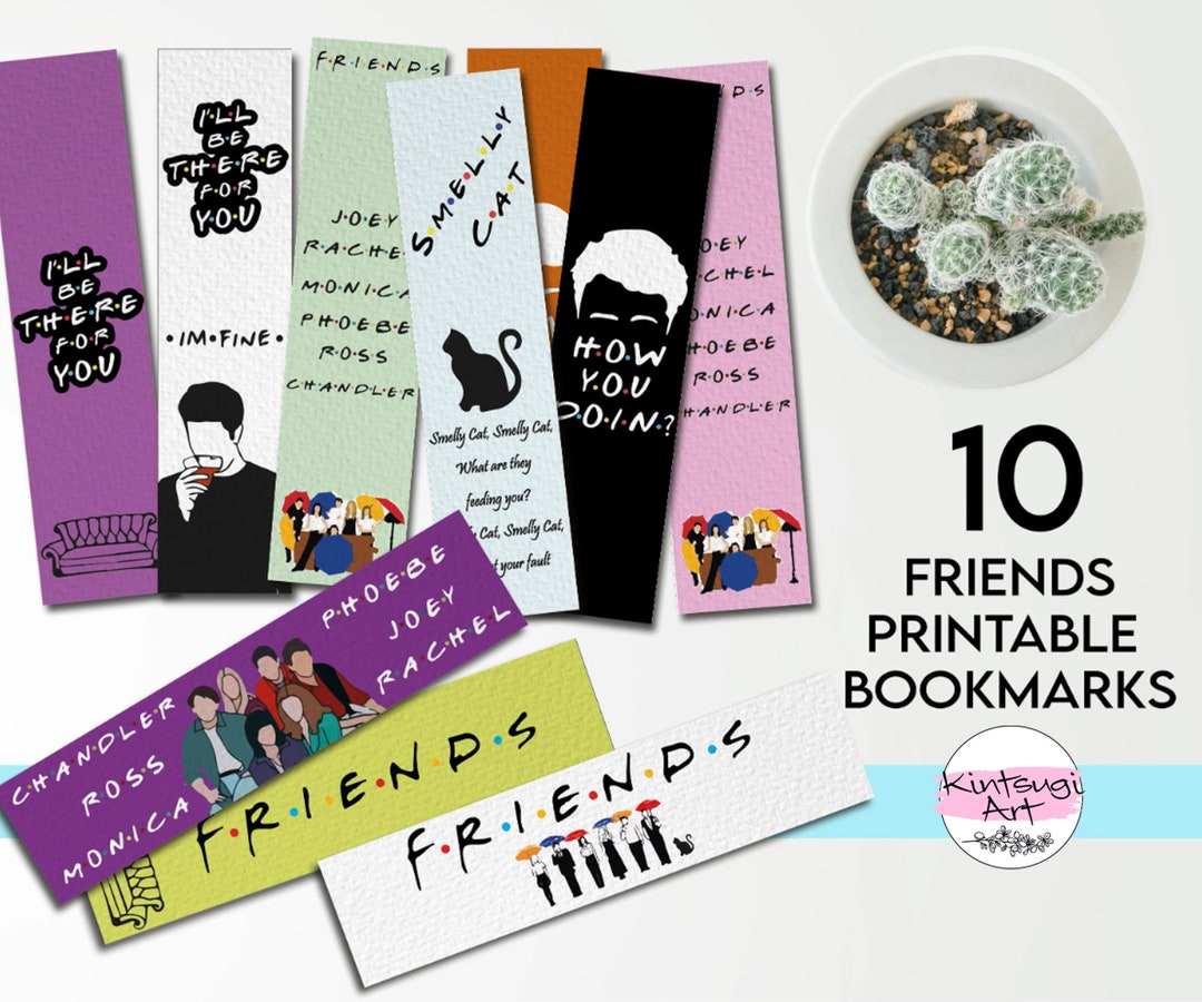 Friends, Series, Printable Bookmarks Template, Printable Bookmarks Set ...