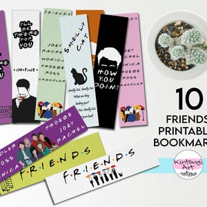 Friends, Series, Printable Bookmarks Template, Printable Bookmarks Set ...
