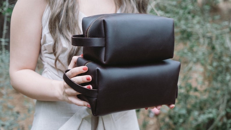 Personalized Groomsmen Gift Dopp Kit Bag Customized Leather - Etsy