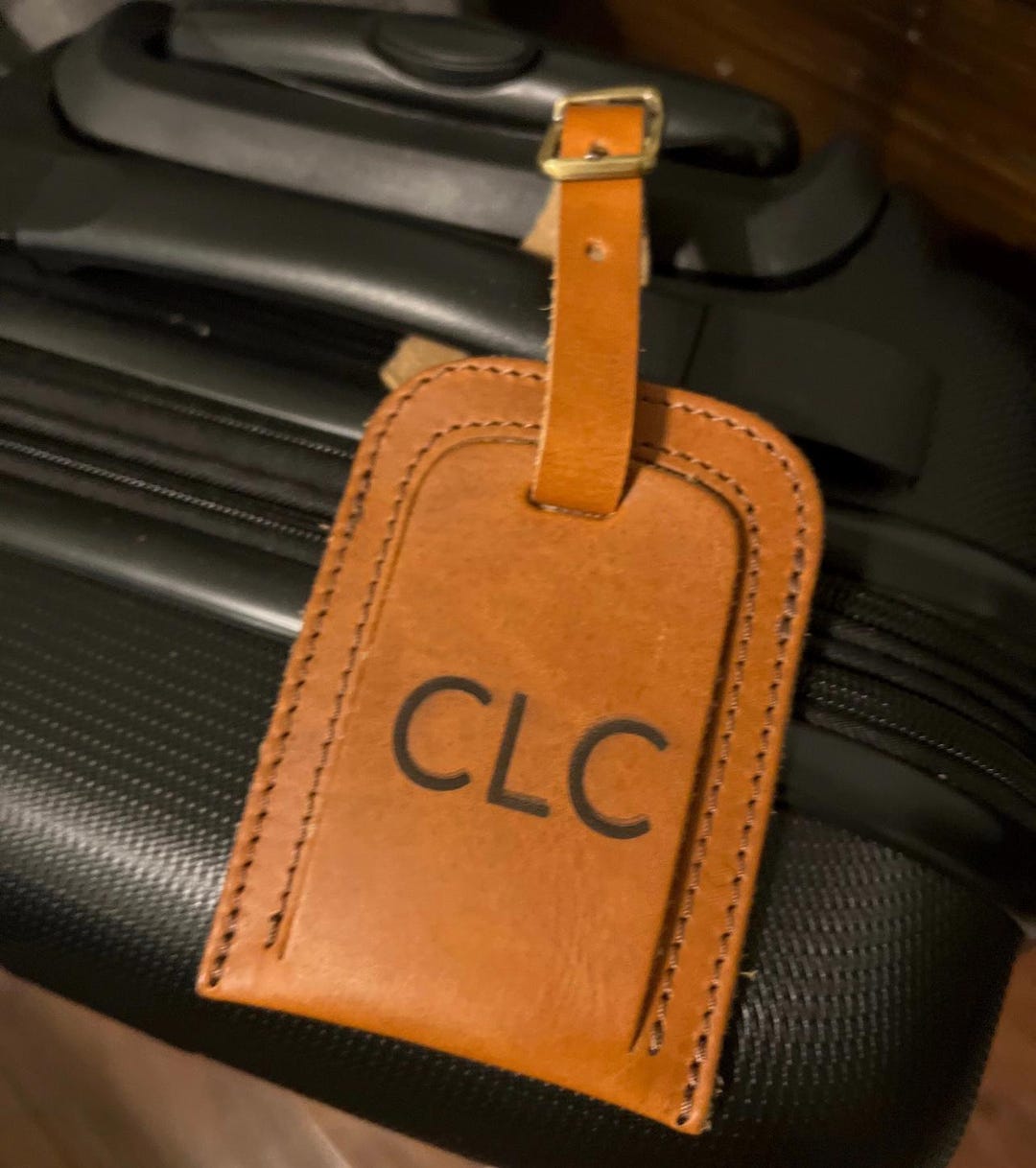 Personalized Leather Luggage Tag Handmade Leather Tag Custom Leather Travel Tag Wanderlust Gift ...