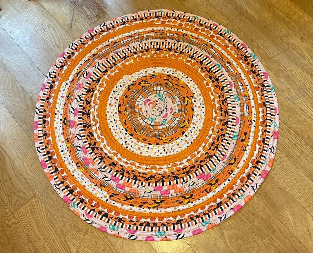 Spooky Season - Larger Round Jelly Roll Rug - 40 Inches Around - House ...