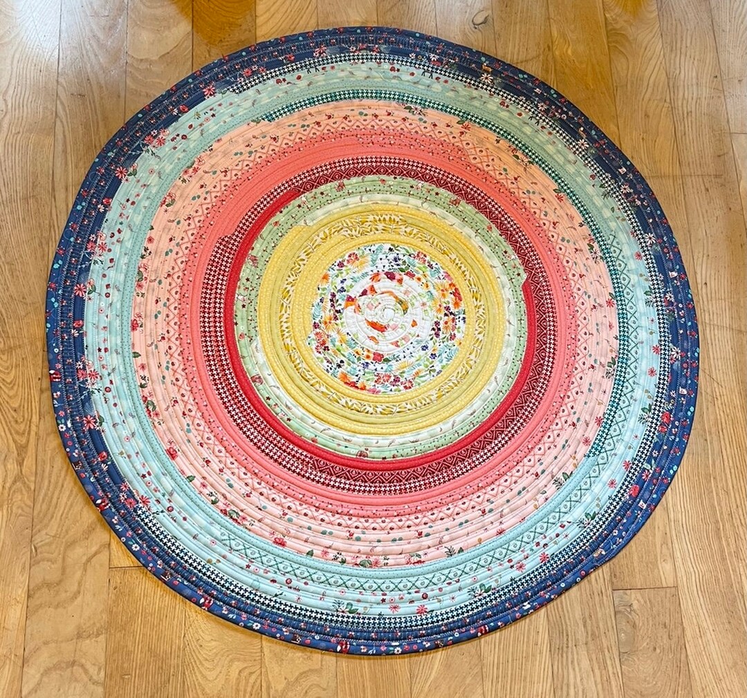 Enchanted Meadow Round - Round Jelly Roll Rug - 40 Inches - House Rug ...