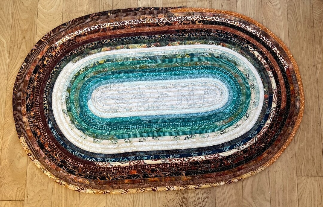 Sandcastle - Oval Jelly Roll Rug - 44.5 Inches Long - House Rug - Etsy