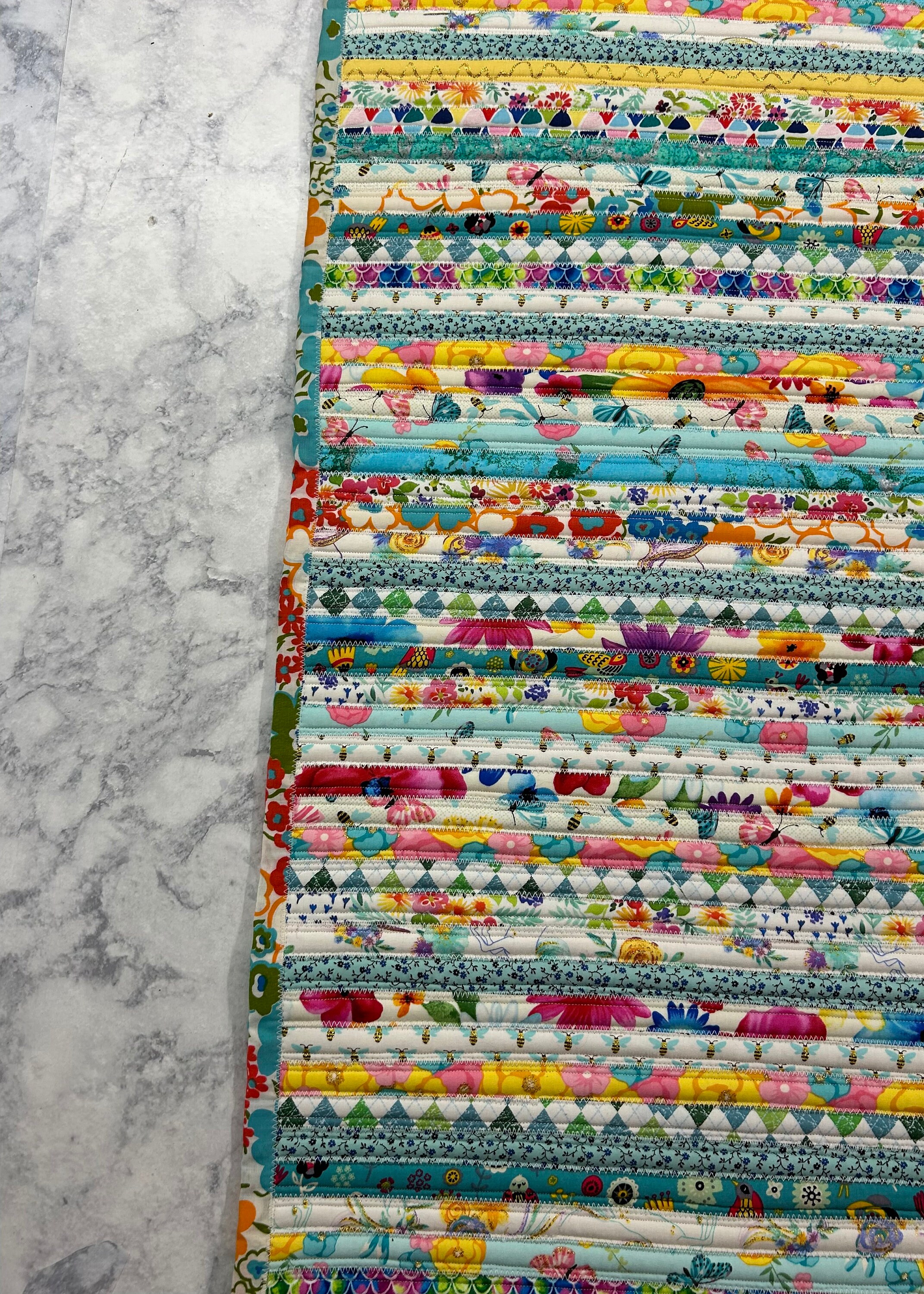 Garden Gathering- Rectangle Jelly Roll Rug - 40.5 Inches Long - House ...