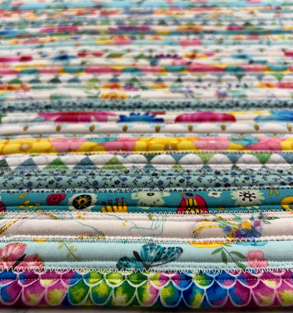 Garden Gathering- Rectangle Jelly Roll Rug - 40.5 Inches Long - House ...