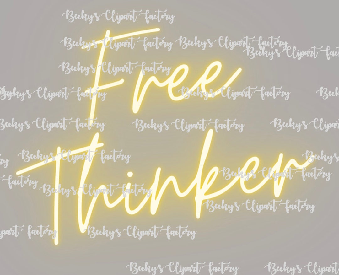 Free Thinker 6 Clipart Png Image Printable Downloadable Png File - Etsy