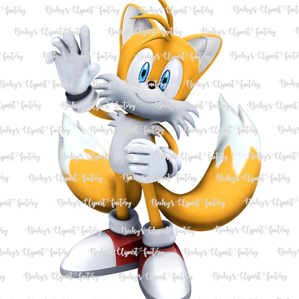 Tails Sonic Clipart - Etsy