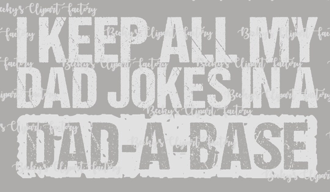 Dad-a-base Clipart Png Image Printable Downloadable Png File - Etsy