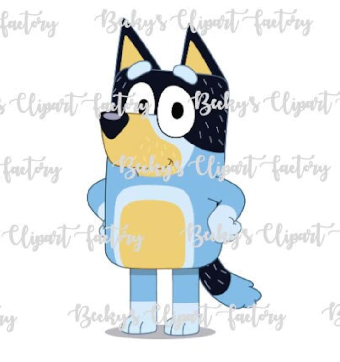Bandit 1 Bluey Png Clipart Printable Downloadable Png - Etsy