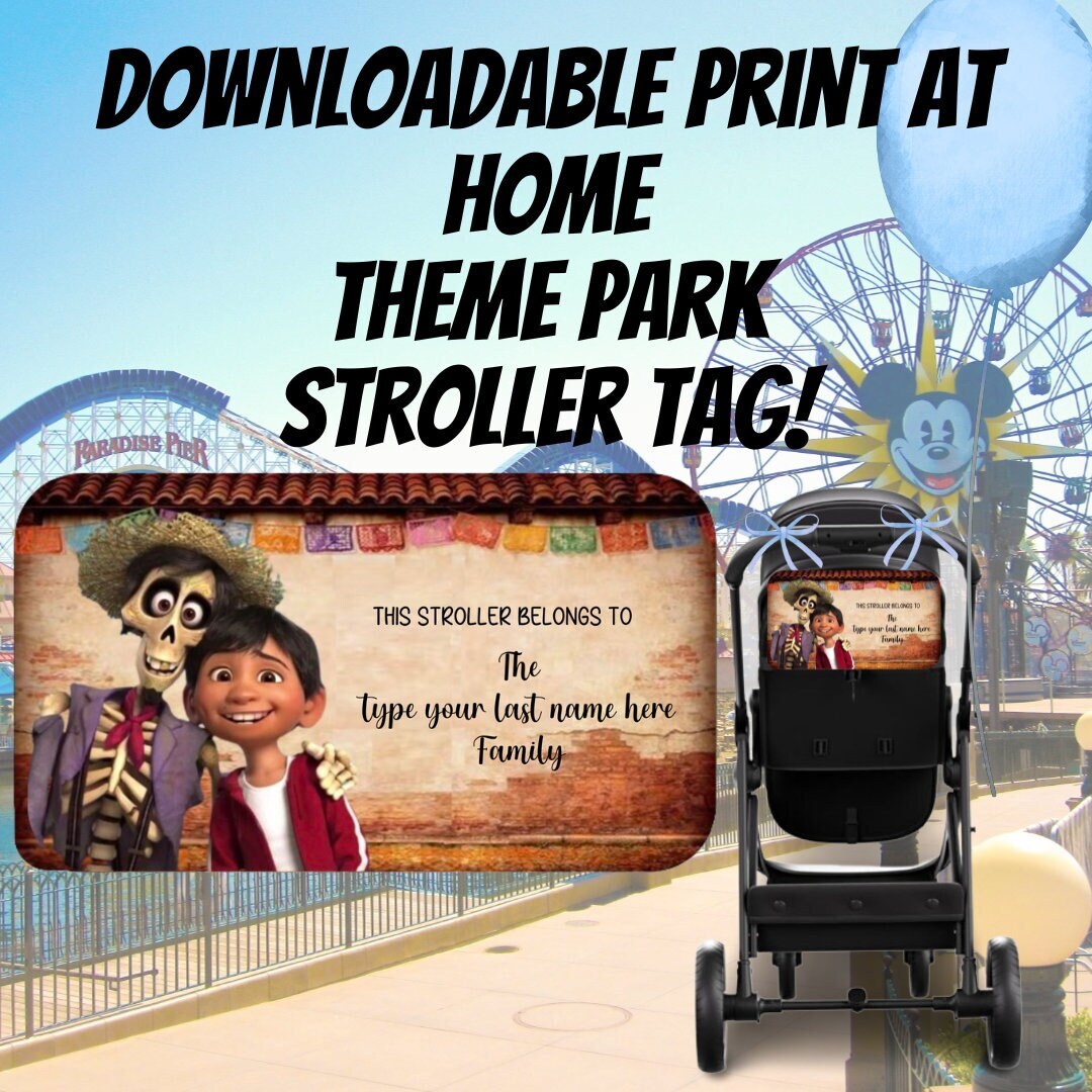 Coco Stroller Tag 1 Clipart Png Image Printable Downloadable Png - Etsy