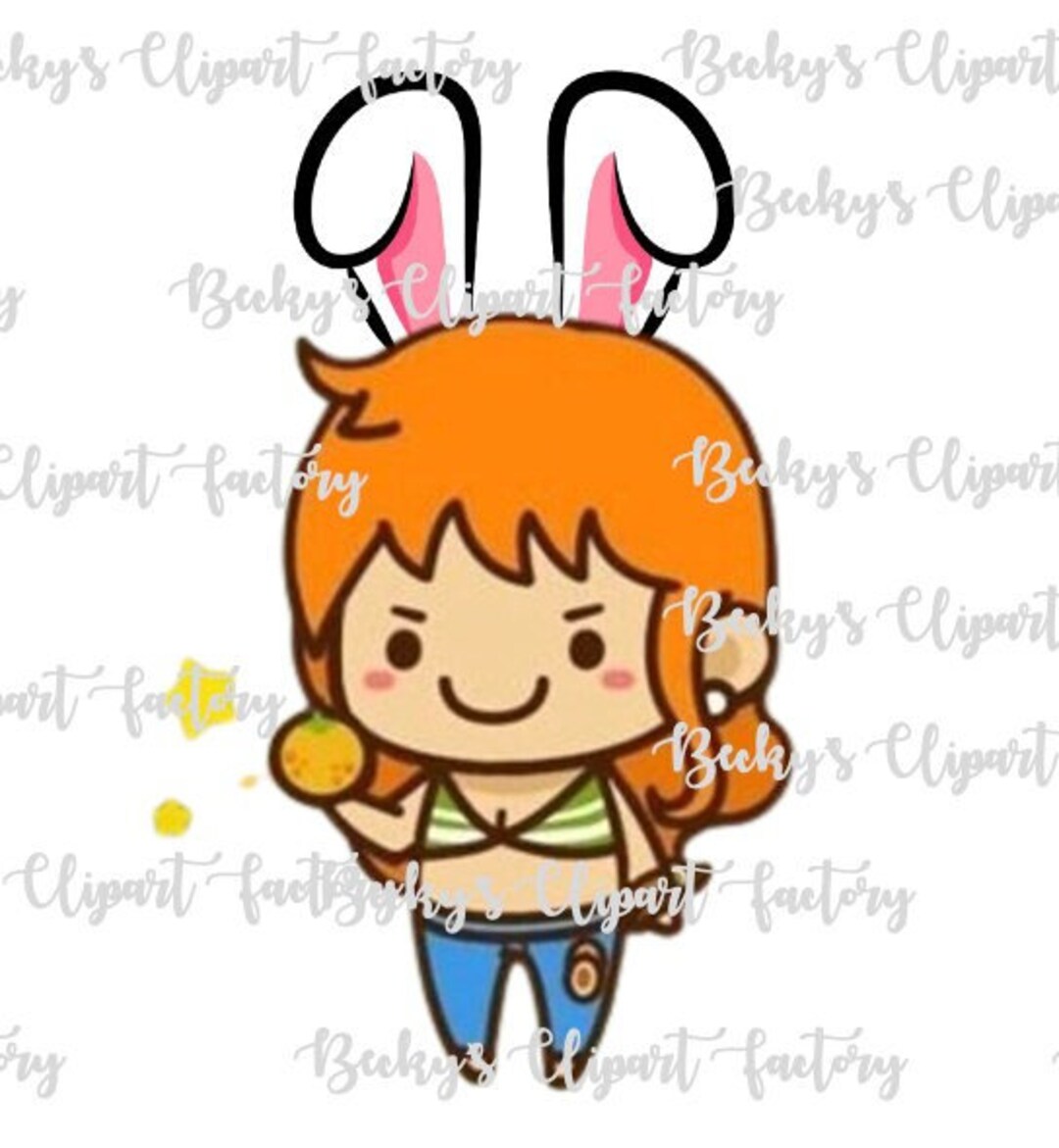 Nami Easter Bunny Onepiece 1 Clipart Png Image Printable Downloadable ...