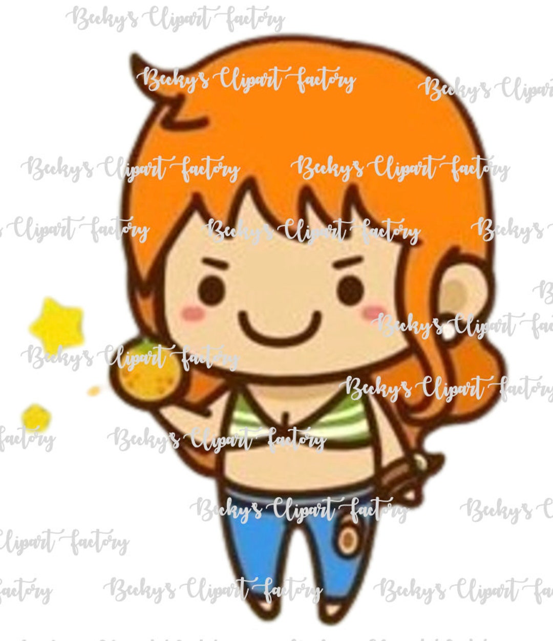 Nami 1 Onepiece Clipart Png Image Printable Downloadable Png - Etsy