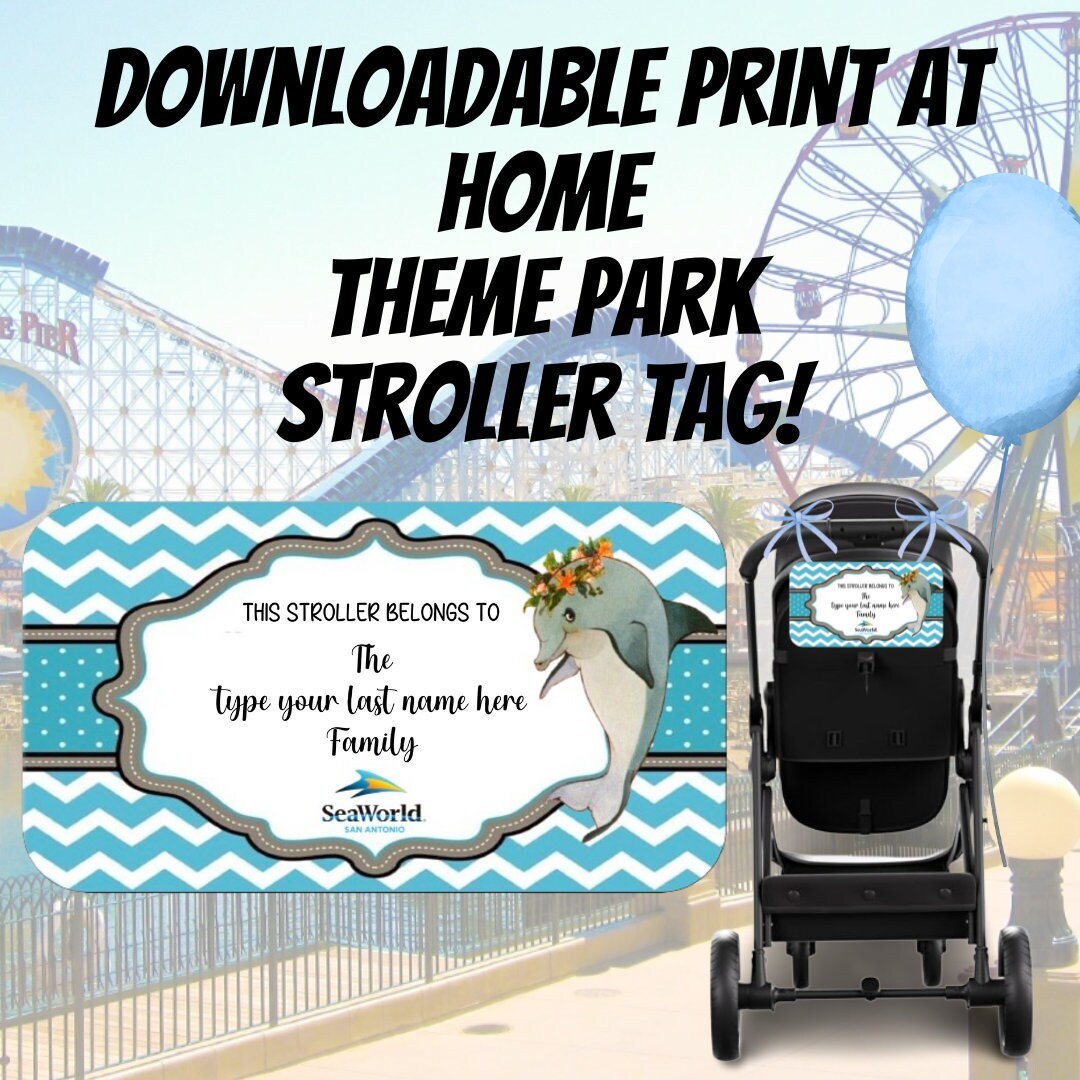 Dolly Dolphin Stroller Tag 1 Clipart Png Image Printable Downloadable ...