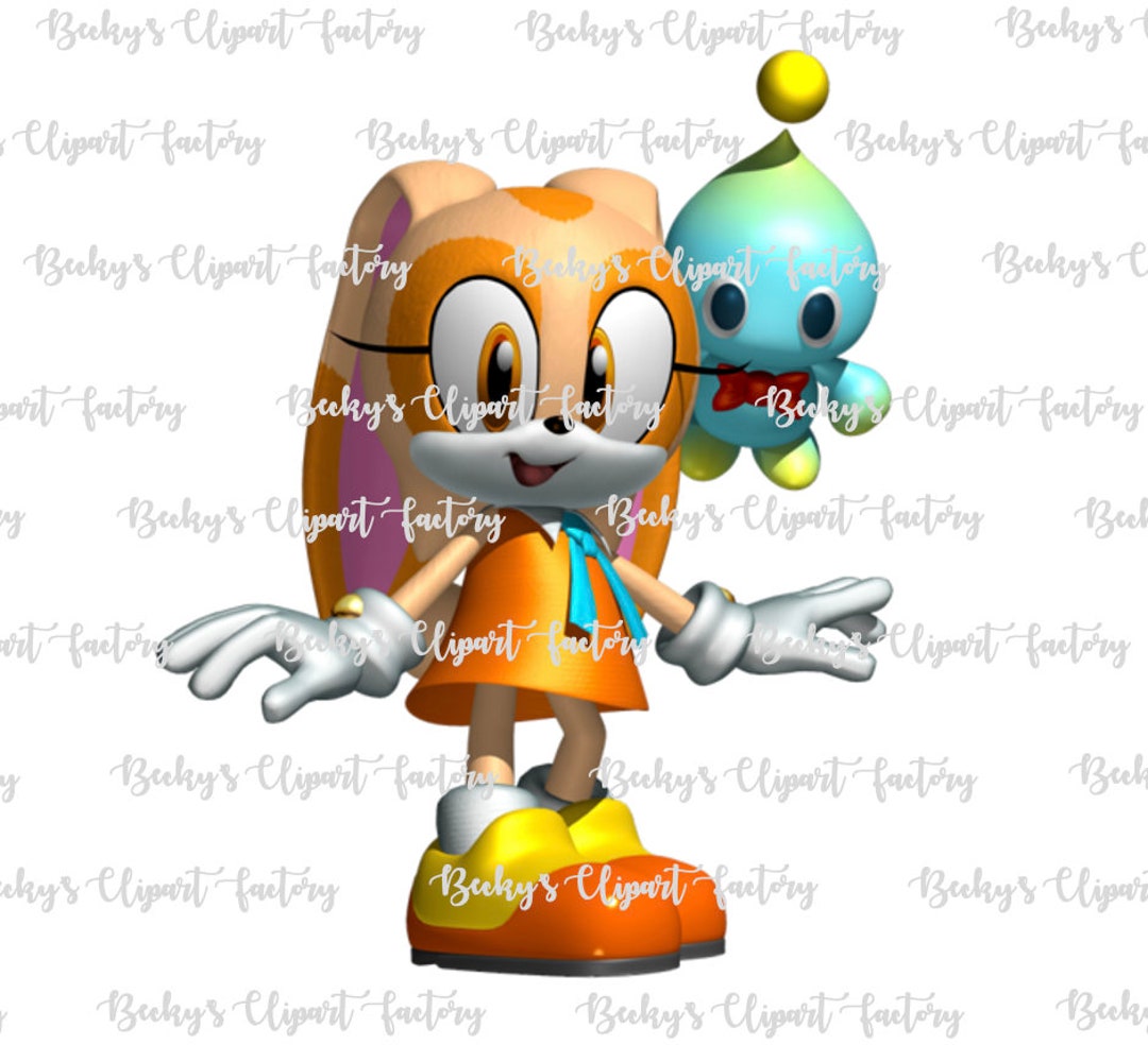 Cream the Rabbit 2 Sonic the Hedgehog Clipart Image Png for - Etsy