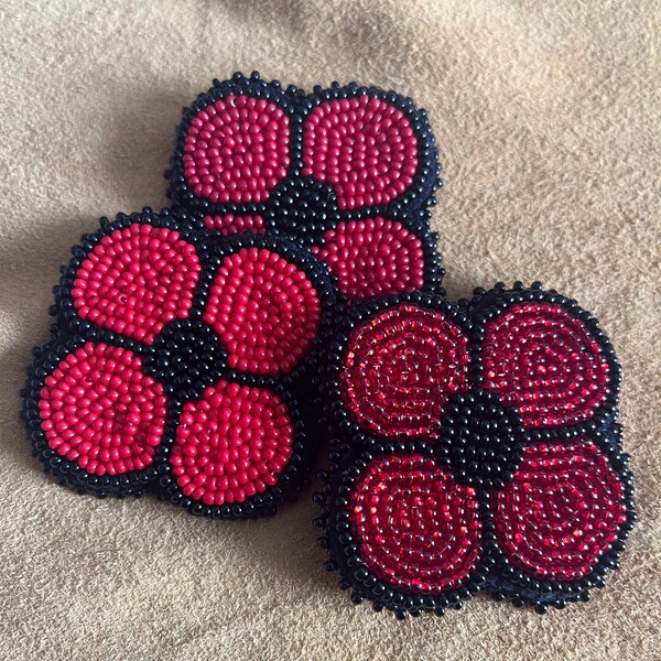 Native Beaded Poppy - Etsy Canada
