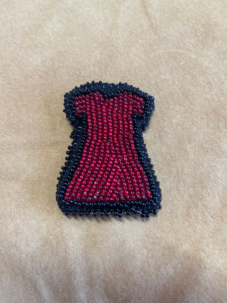 Red Dress Pin - Etsy