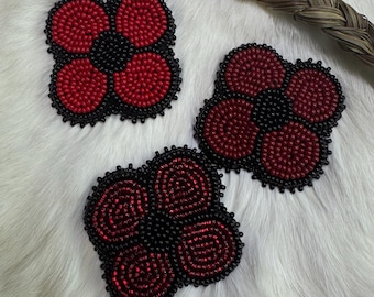 Felted Poppy Pin Men's Poppy Boyfriend Gift Groomsman Lapel Pin Poppy ...
