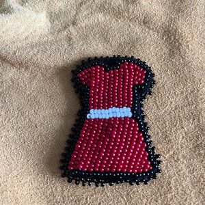 Red Dress Pin - Etsy