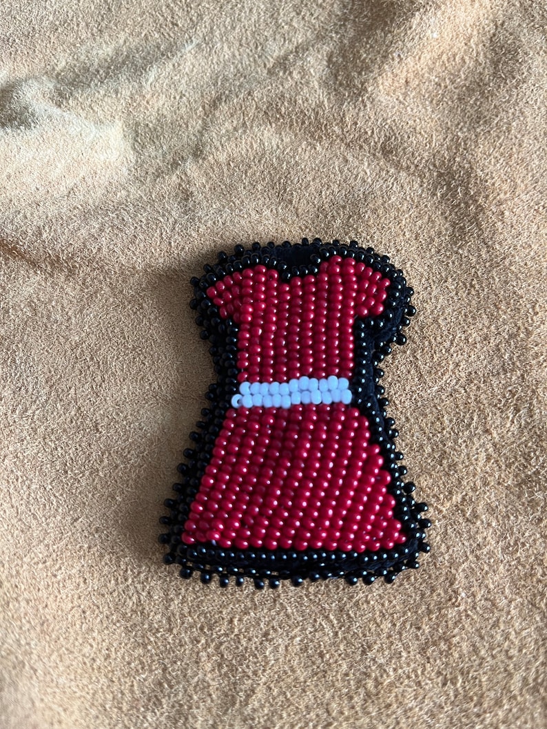 Red Dress Pin - Etsy