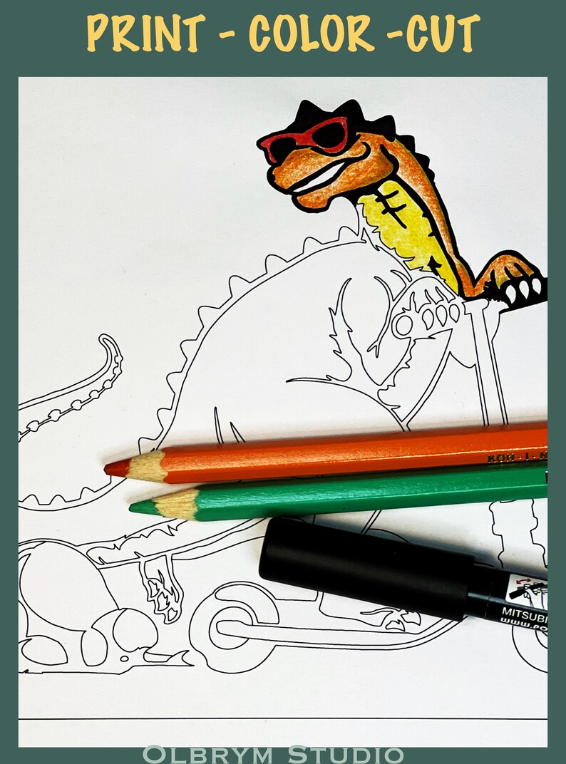 Dinosaur T Rex 3D Tunnel Card Digital Template SVG and PDF - Etsy