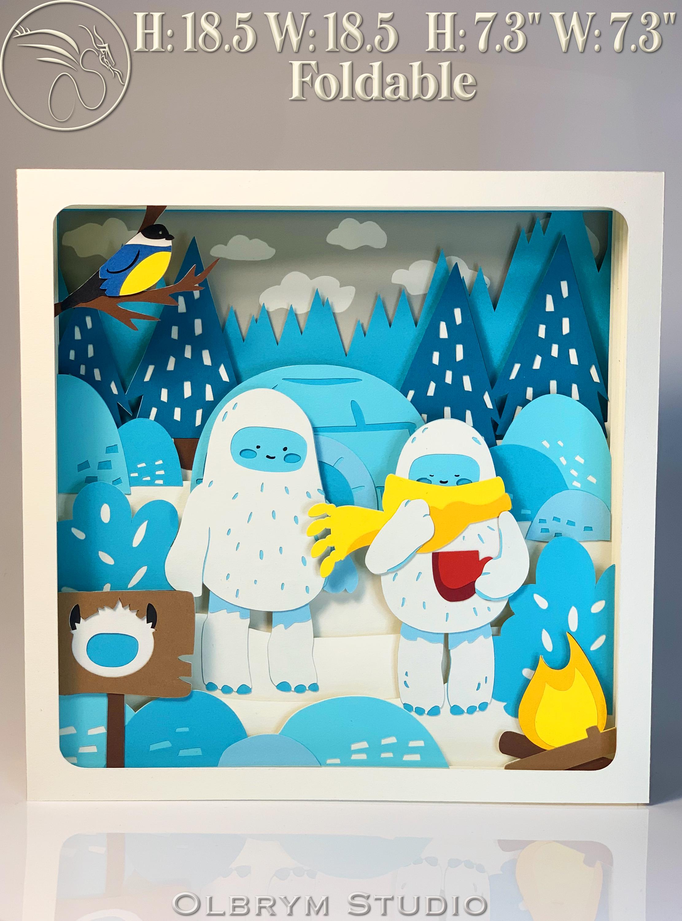 Yeti Village Episode 1, Winter Holiday Magic Tunnel Card, 3D Decoration ...