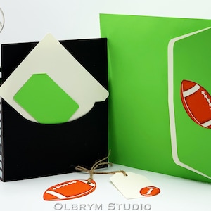 American Football Pop up Gift Card, Happy Birthday Card, Touchdown 3D ...