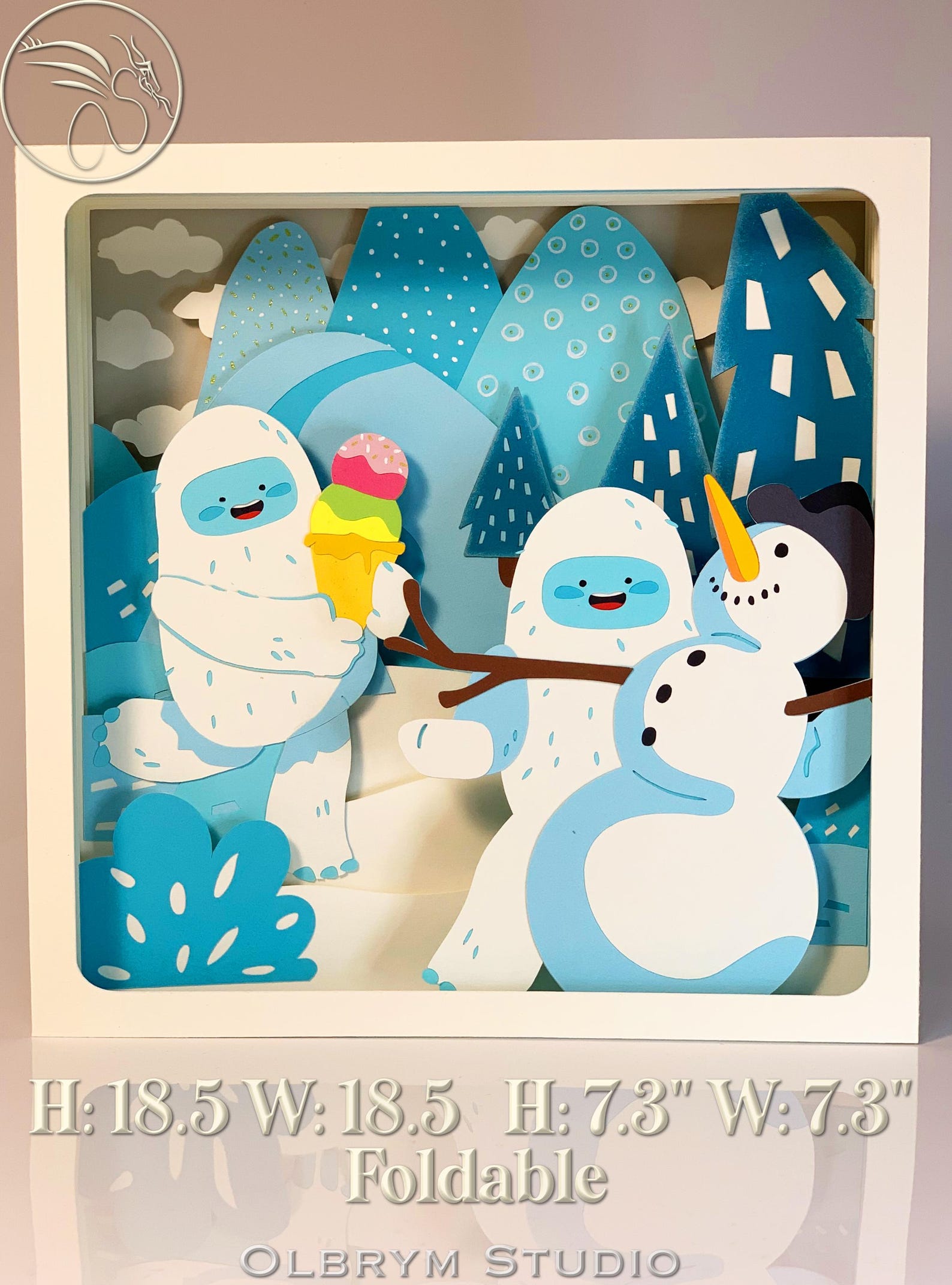 Yeti Village Bundle, Christmas Magic Tunnel Card Countdown Calendar 3D ...