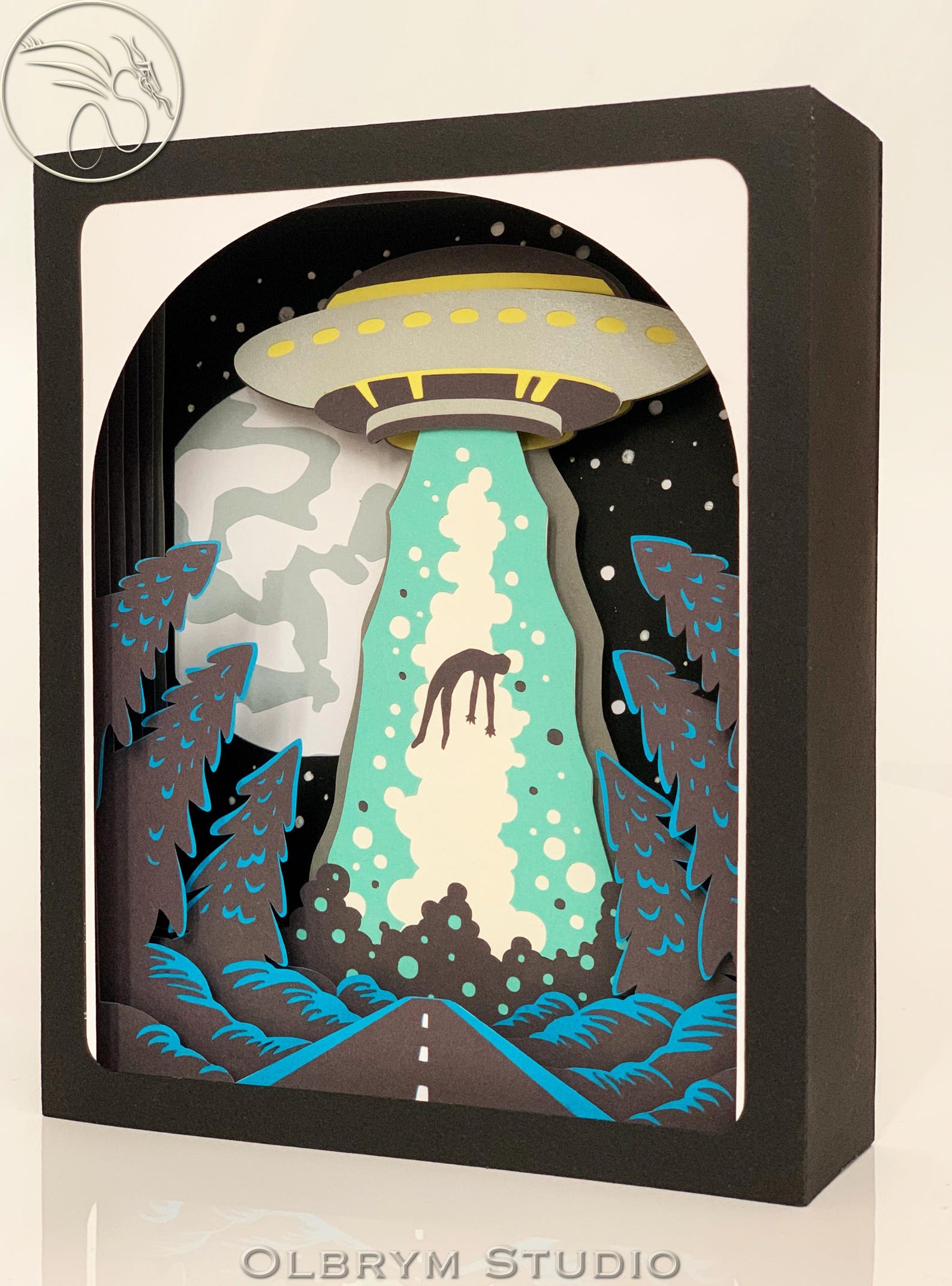 UFO, Alien Encounter, Mystic Greetings Tunnel Card, Supernatural 3D Pop ...