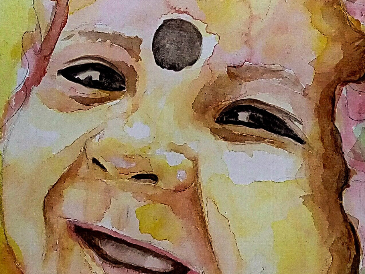 Printable Baby Smile Painting Portrait Digital soft copy Digital Art ...