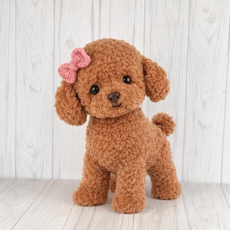 Red Poodle Stuffed Toy - Etsy