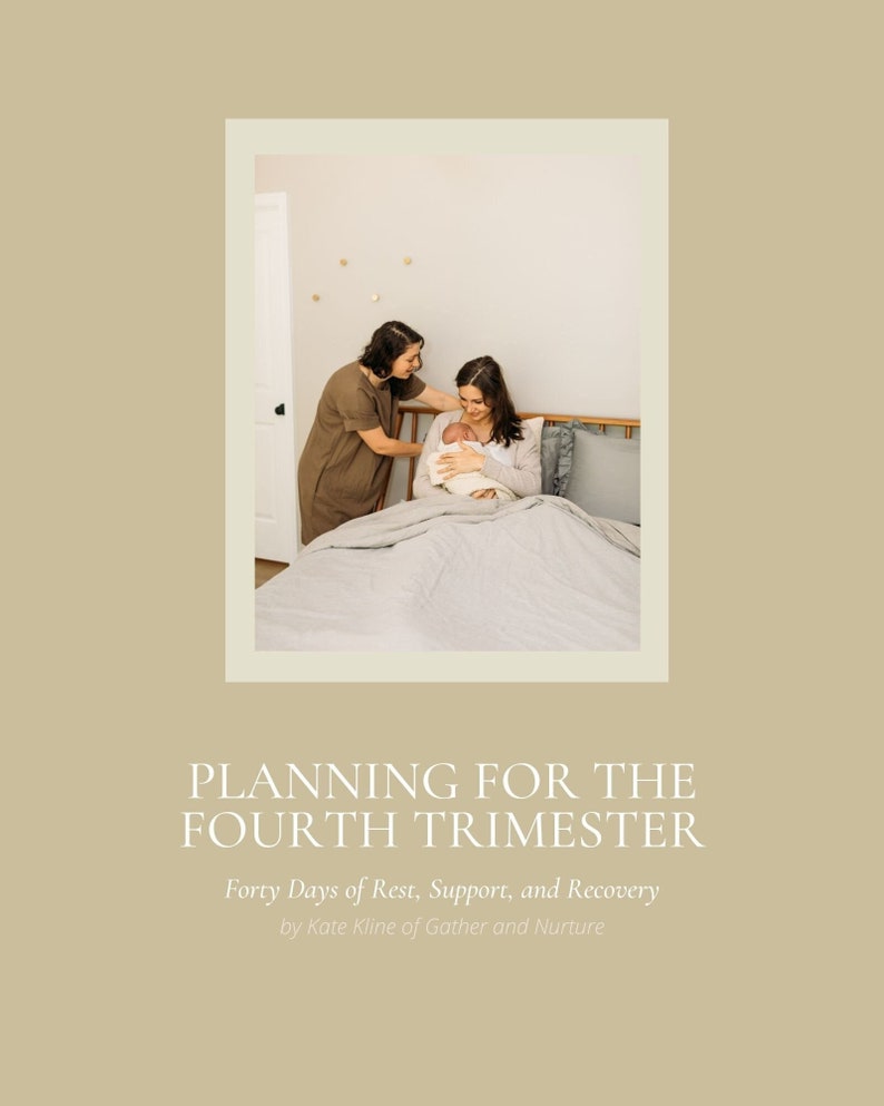 Planning for the Fourth Trimester Digital Download Postpartum Planner E ...