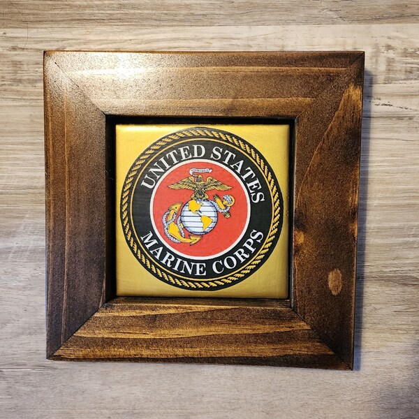Marine Corps Picture Frame - Etsy