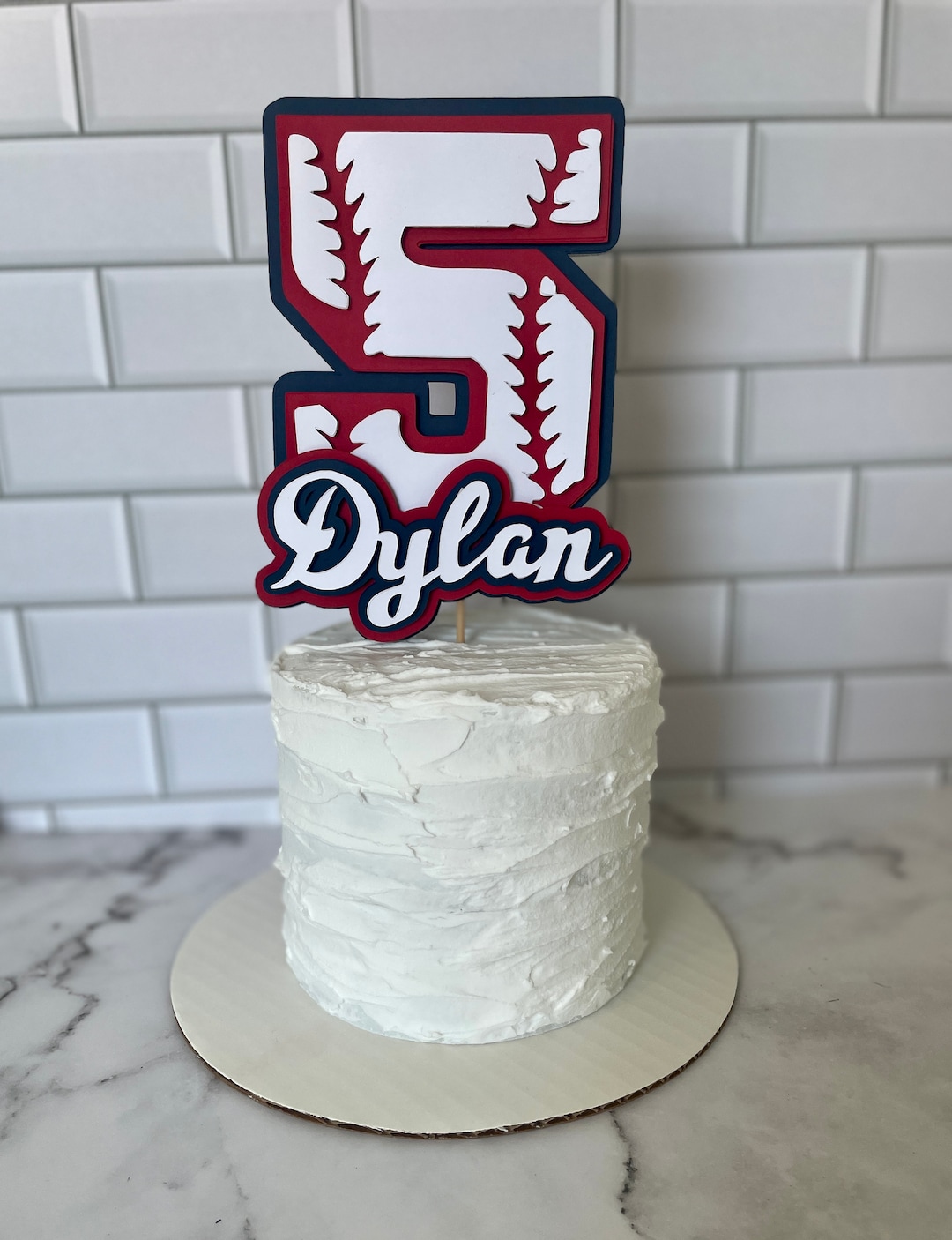 Baseball Cake Topper, Baseball Party, Custom Baseball Cake Topper ...