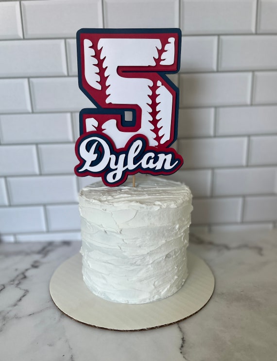 Baseball Cake Topper Baseball Party Custom Baseball Cake - Etsy