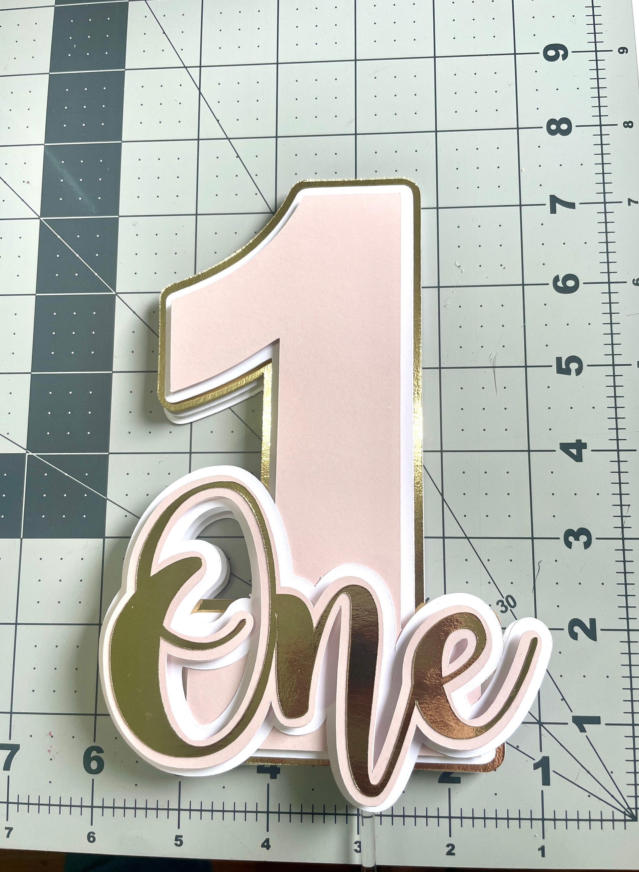 1 Smash Cake Topper First Birthday Cake Topper One Cake - Etsy