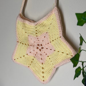 Yellow and Pink Star Bag - Etsy