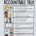 Accountable Talk Sentence Starters Anchor Chart [hard Good] - Option 4 ...