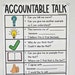 Accountable Talk Sentence Starters Anchor Chart [hard Good] - Option 3 ...