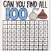 100th Day Kisses 100th Chart Anchor Chart [hard Good] - Option 1 - Etsy