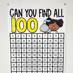 100th Day Kisses 100th Chart Anchor Chart [hard Good] - Option 2 - Etsy